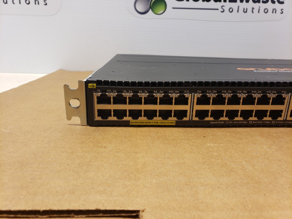 Aruba JL322A 2930M 48G PoE+ Switch w/ 1x JL086A 680w PSU -See ...