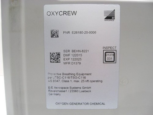 B/E Aerospace E28180-20-0006 Protective Breathing Equipment ...