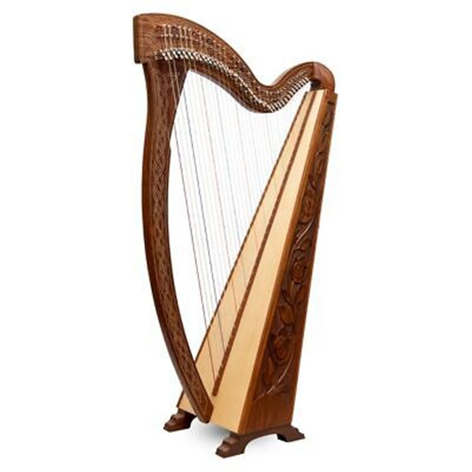 HB Professional 36 Strings Pillar Design Lever Harp Antique Christmas ...