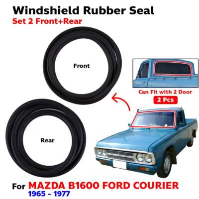 Windshield Rubber Front Rear Set 2 Fits Mazda B1600 / Ford Courier UTE ...