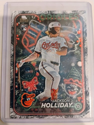 2024 Topps Holiday Jackson Holliday RC Evergreen Tree Parallel SP ...