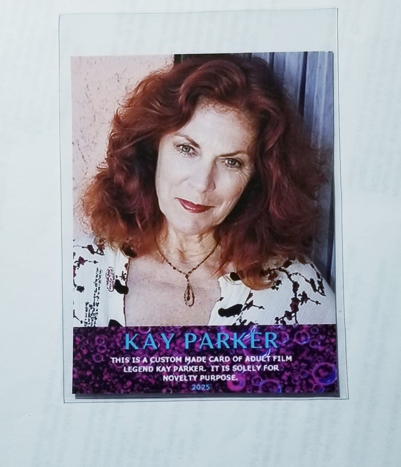 KAY PARKER LEGENDS OF XXX CUSTOM NOVELTY ART CARD WITH BACK | eBay