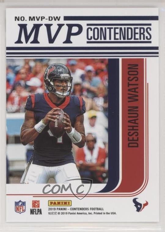 2019 Panini Contenders MVP Contenders Gold /49 Deshaun Watson #MVP-DW ...