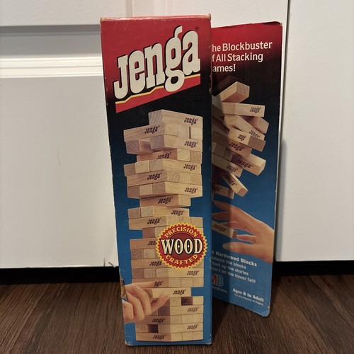 1986 Jenga Game In Original Box - Vintage Jenga Family Game - Game ...