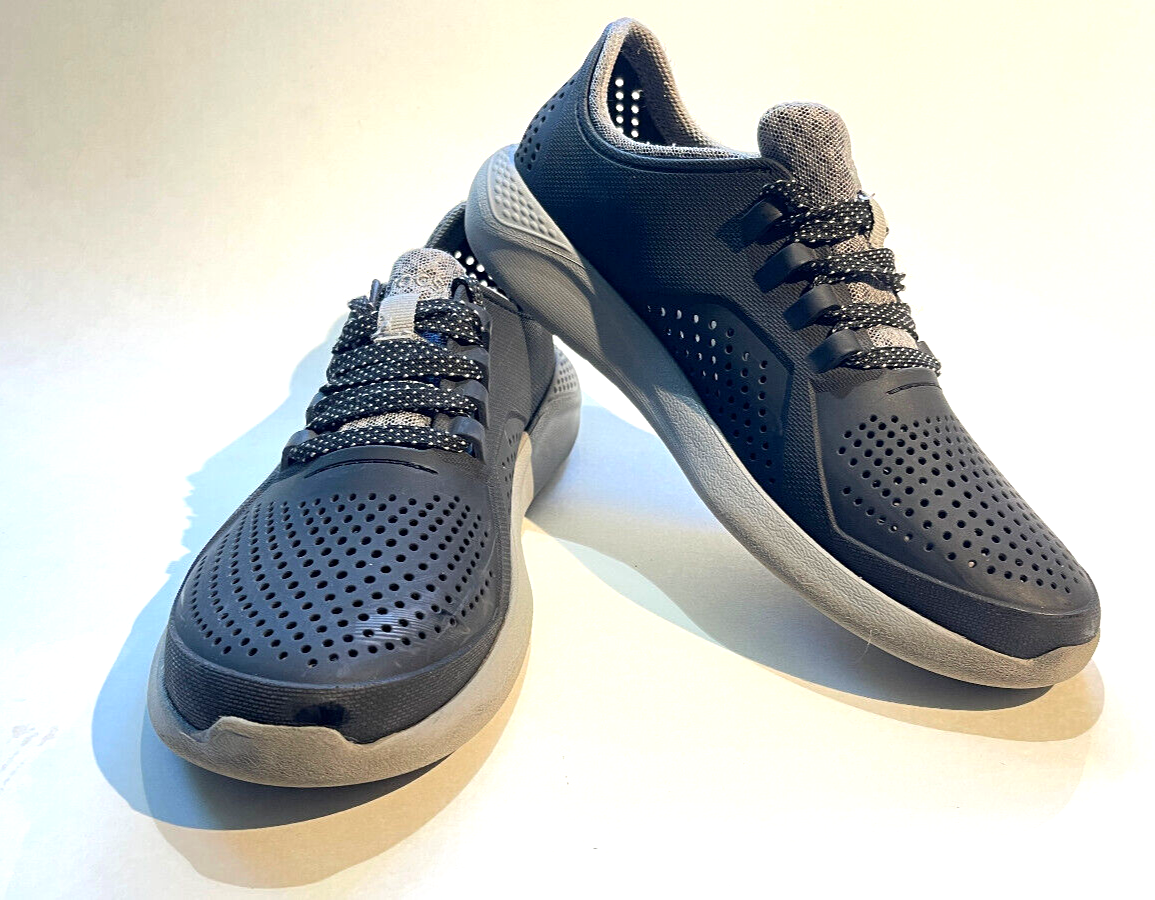 Crocs Lite Ride Pacer Comfort Lace Up Grey Shoes Size m7 | eBay