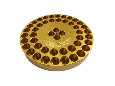 CHEMGLASS 4mL Aluminum Reaction Block for 135mm Circular Top Hot Plate ...