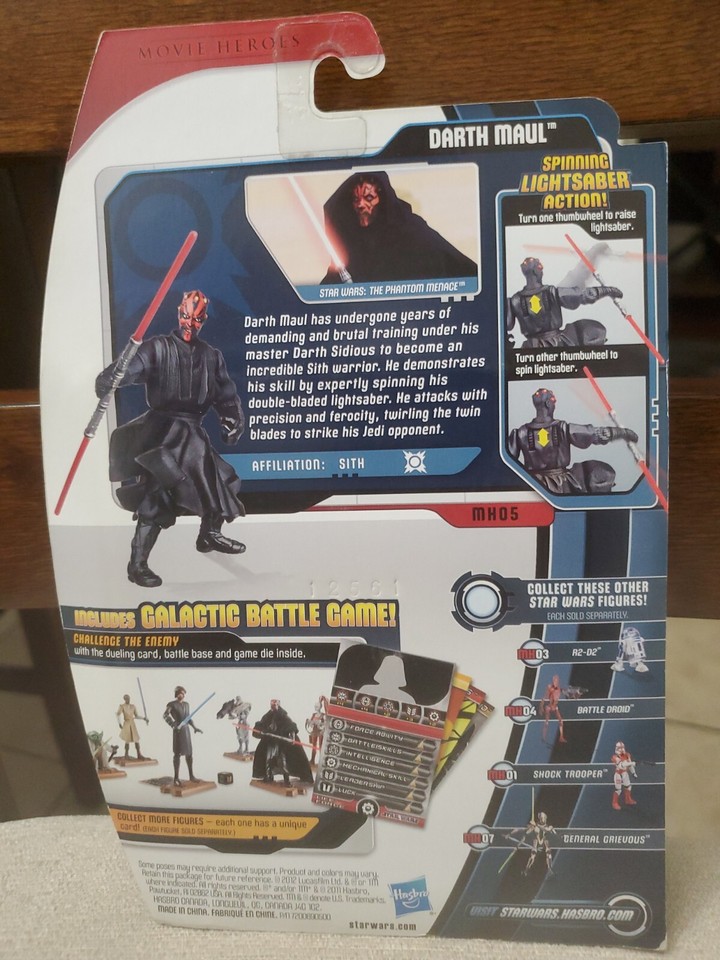 Hasbro Star Wars Movie Legends - Darth Maul Action Figure MH05 Unopened ...