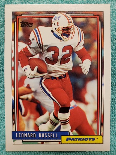 1992 TOPPS LEONARD RUSSELL #163 NEW ENGLAND PATRIOTS | eBay