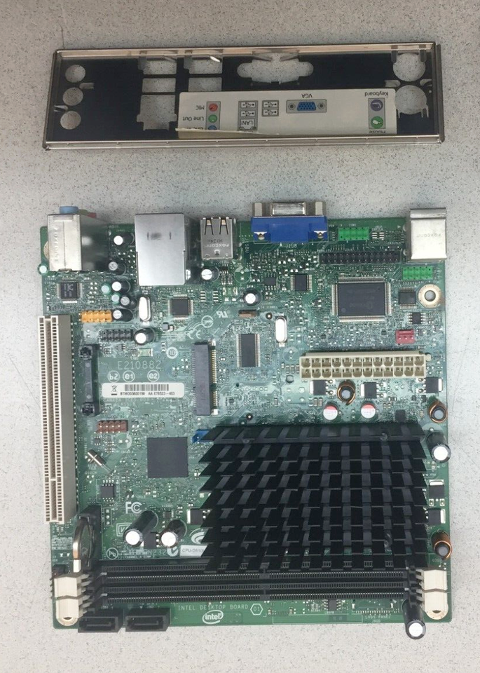 PARTS/AS-IS - Intel D510MO ATOM BOARD Micro ITX mITX - NON FUNCTIONAL ...