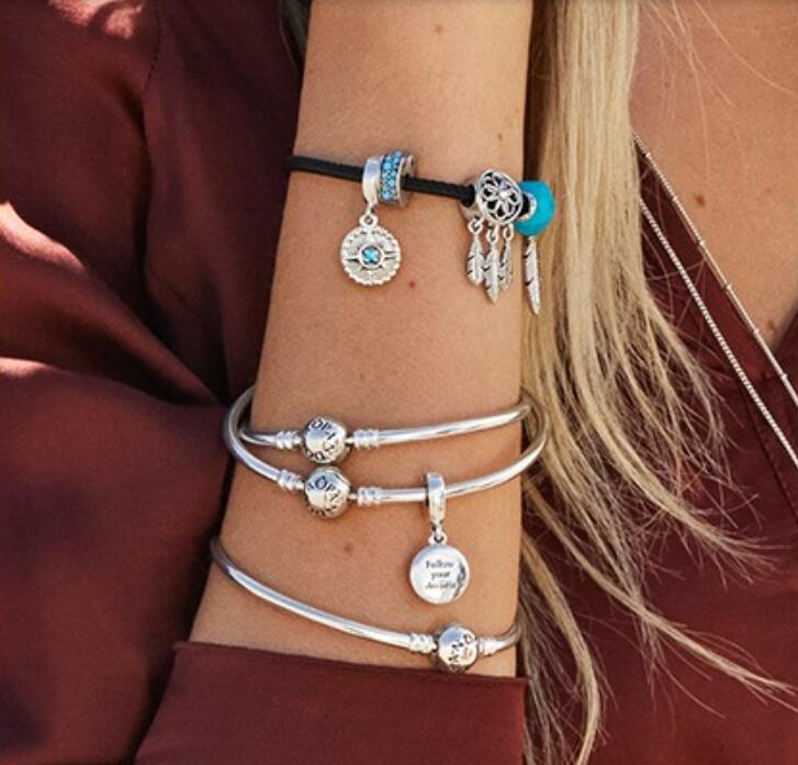 Authentic Leather Pandora Bracelet Sliding Bolo Bracelet Black ...