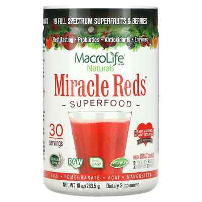 2 X Macrolife Naturals, Miracle Reds, Superfood, Goji-Pomegranate-Acai ...