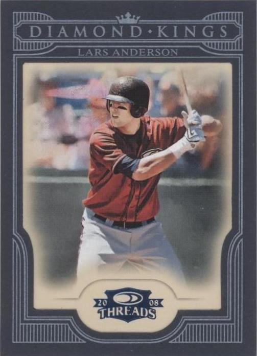 2008 Donruss Threads - Diamond Kings Lars Anderson #DK-4 Blue Framed ...