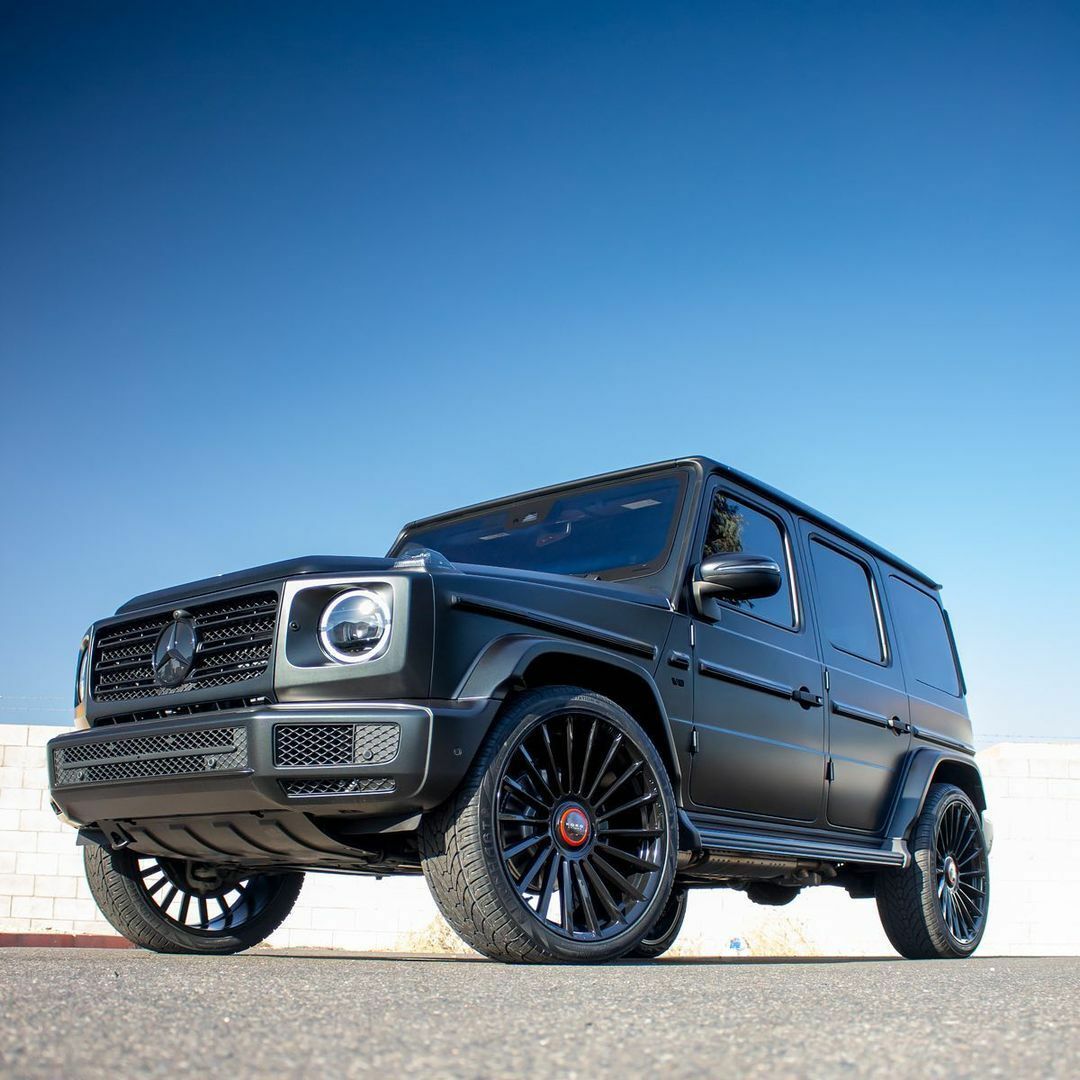 24" Giovanna Urfa FF Gloss Black Wheels fit Mercedes G55 GWagon G550 ...