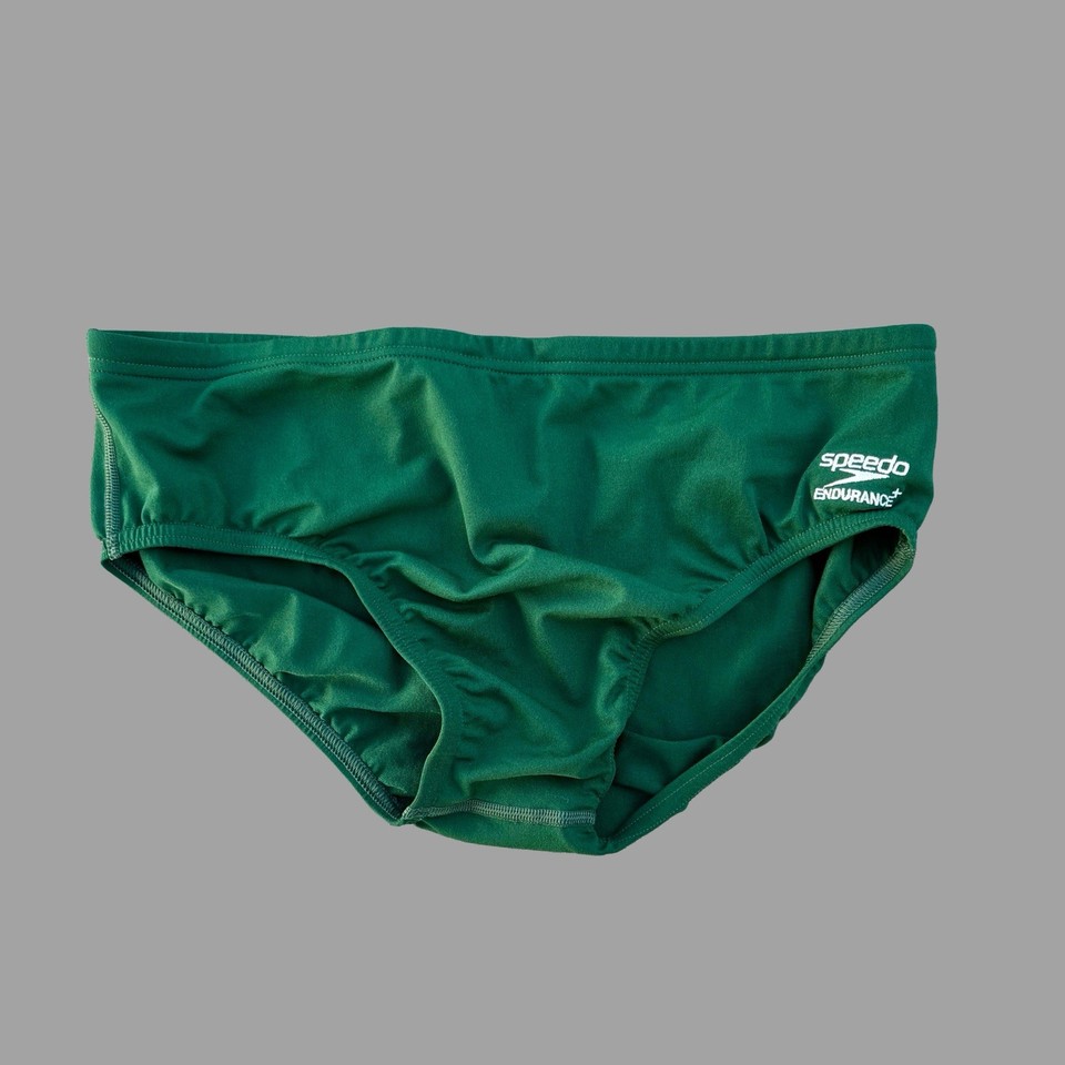 Speedo Men bright green endurance swim Brief swimwear size 32 34 36 38 ...