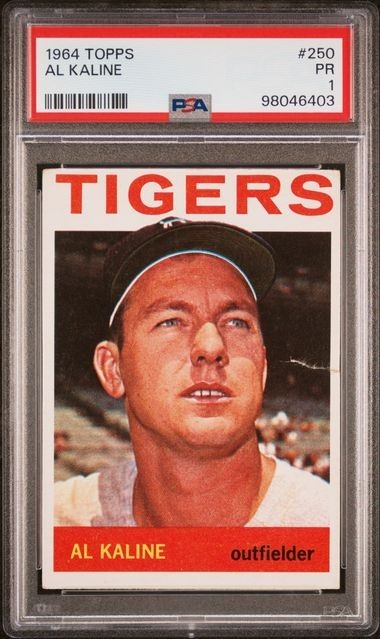 1964 Topps MLB Baseball #250 Al Kaline HOF DET ('68 World Series ...