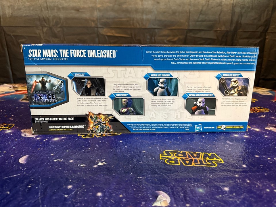 SEALED Hasbro Star Wars: The Force Unleashed - Sith & Imperial Troopers ...
