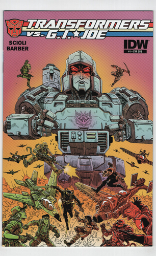 TRANSFORMERS vs GI JOE #1 Sub Stokoe Variant IDW Comics 2014 Megatron ...