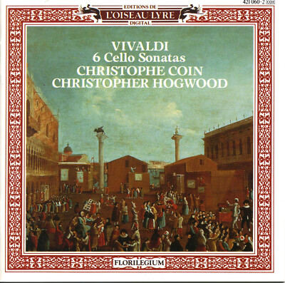 VIVALDI 6 Cello Sonatas Christophe COIN HOGWOOD [CD] full silver W ...