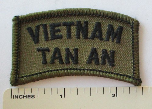 TAN AN VIETNAM Shoulder TAB PATCH Insignia Made for US ARMY VIETNAM WAR ...