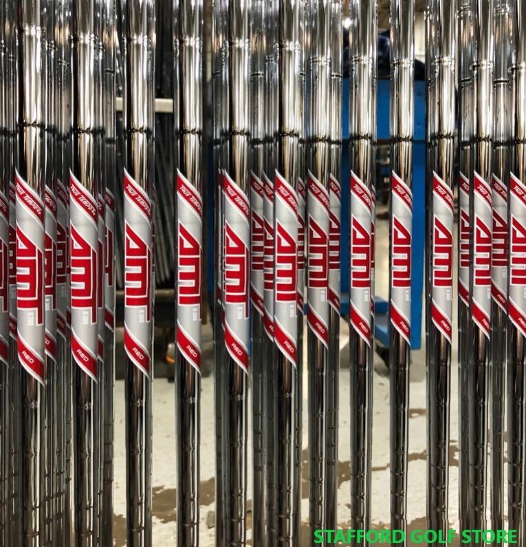 True Temper AMT Red .355" Taper Tip Steel Iron Shafts Set R300/S300 ...