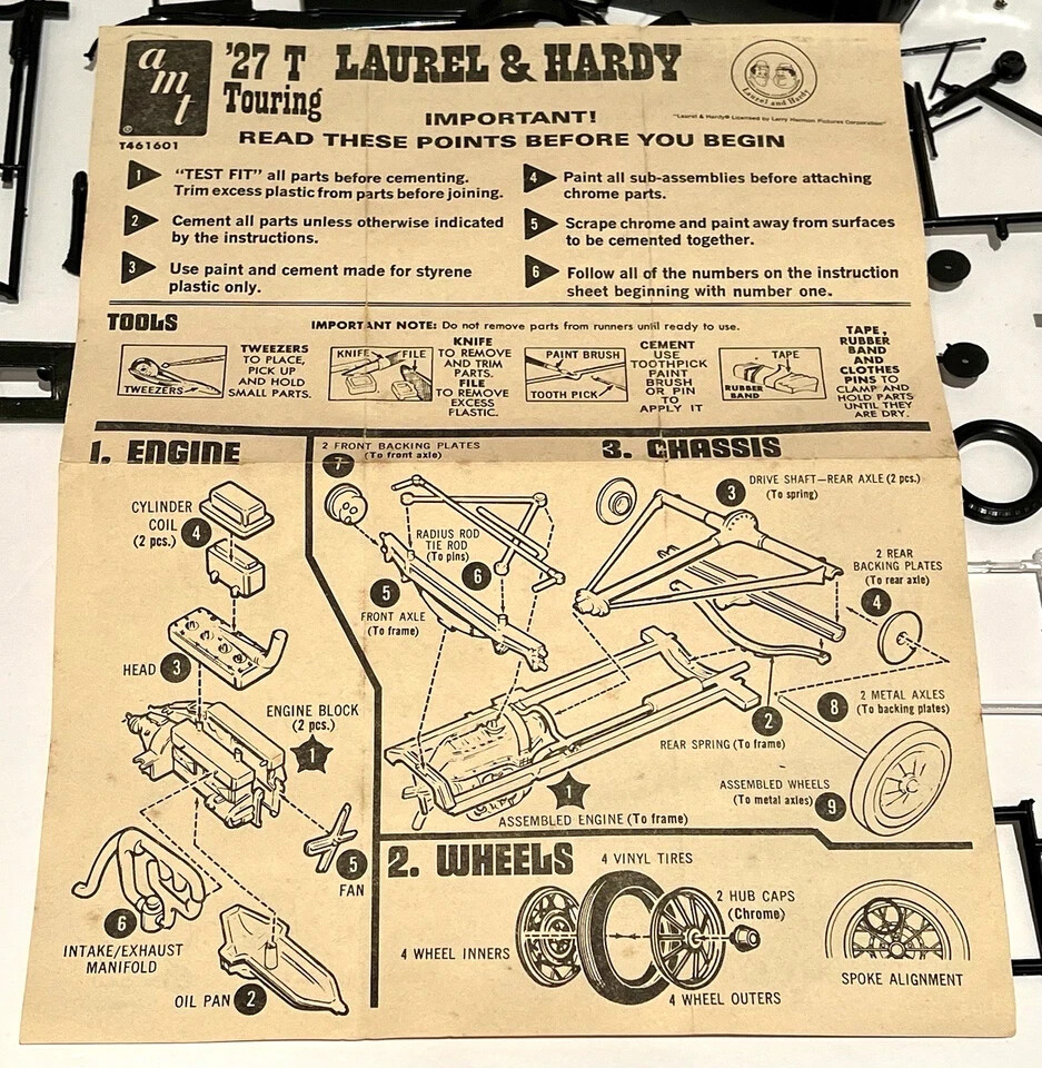 Laurel and Hardy '27 T Touring 1/25 scale model kit | eBay