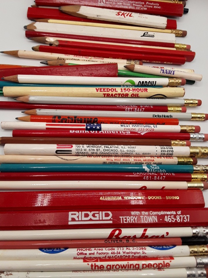 Lot Of Vintage Advertising Pencils | eBay