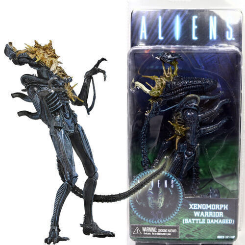 NECA Alien Xenomorph Warrior Blue Battle Damaged 7" Action Figure ...