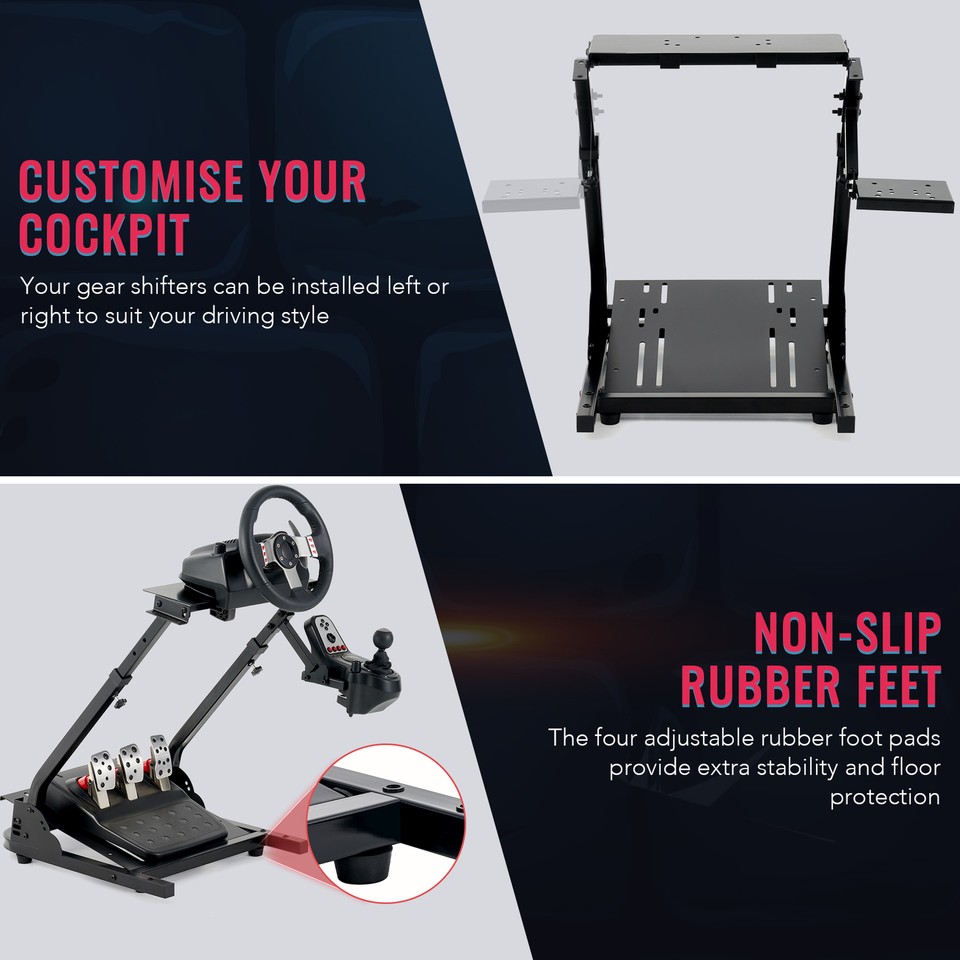 Driving Racing Simulator Cockpit Steering Wheel Stand Gaming for PS4 ...