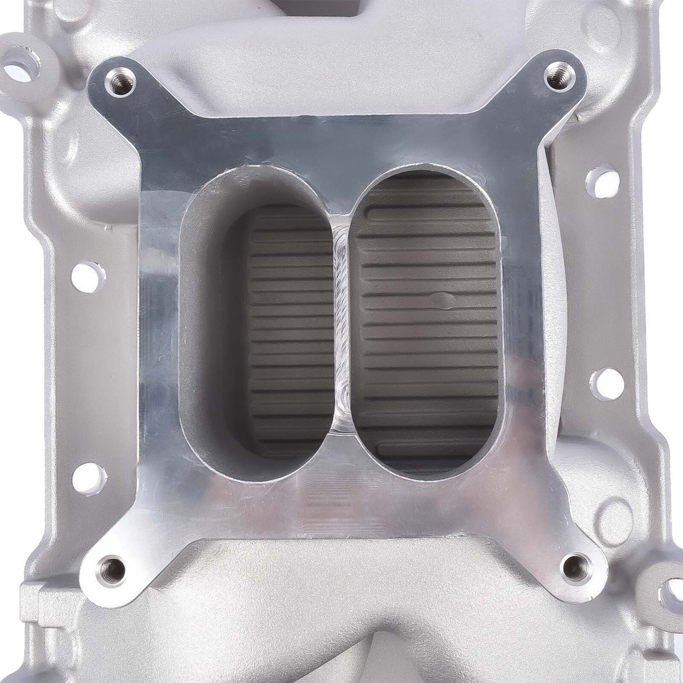 For BBC Big Block Chevy 396 402 427 454 Satin Oval Port Air Gap Intake ...