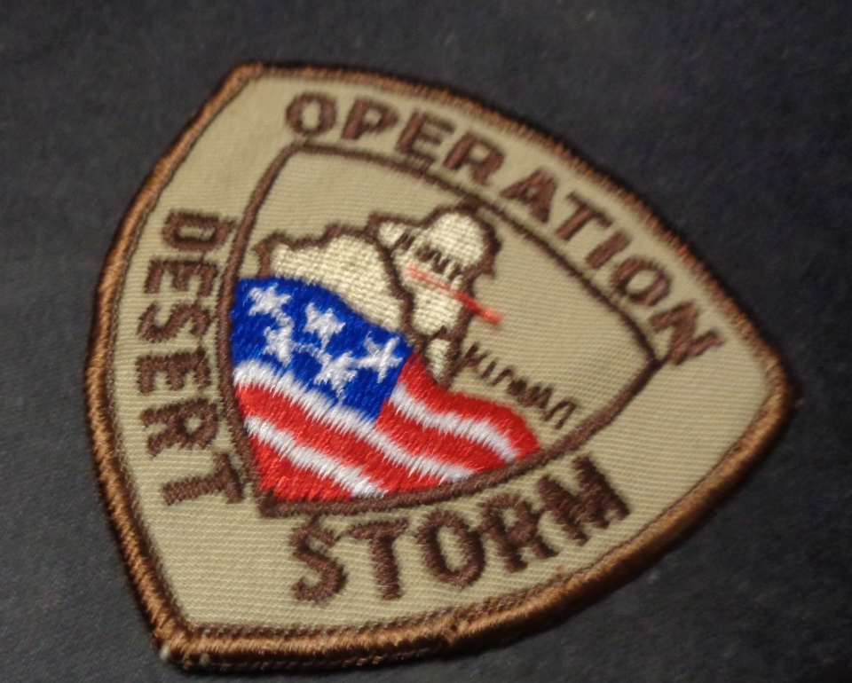 OPERATION DESERT STORM PATCH - DESERT TAN COLOR NOS US ARMY / NAVY ...