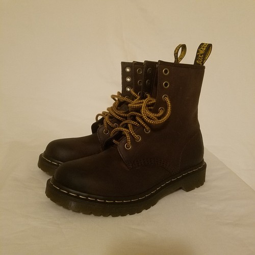 Doc marten's women's brown leather combat boots size 7 model 1480 | eBay