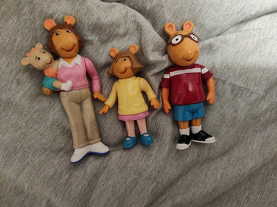 (Lot of 3) Arthur Marc Brown PBS Kids PVC Family Figures - Mom/Kate, DW ...