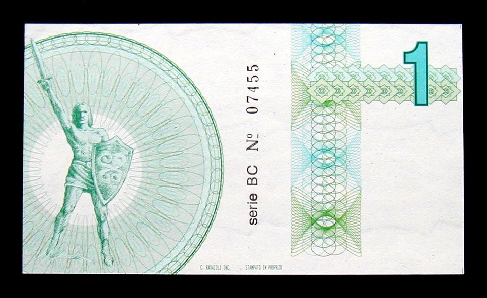 1990s Italy LEGA NORD separatist movement Banknote 1 Lega UNC | eBay