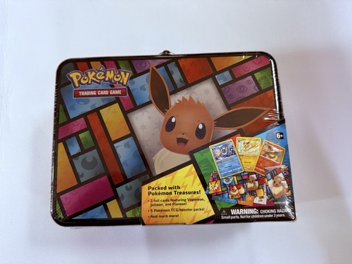 2018 Pokémon TCG - Eevee Collector's Chest Lunch Box Tin New Sealed ...