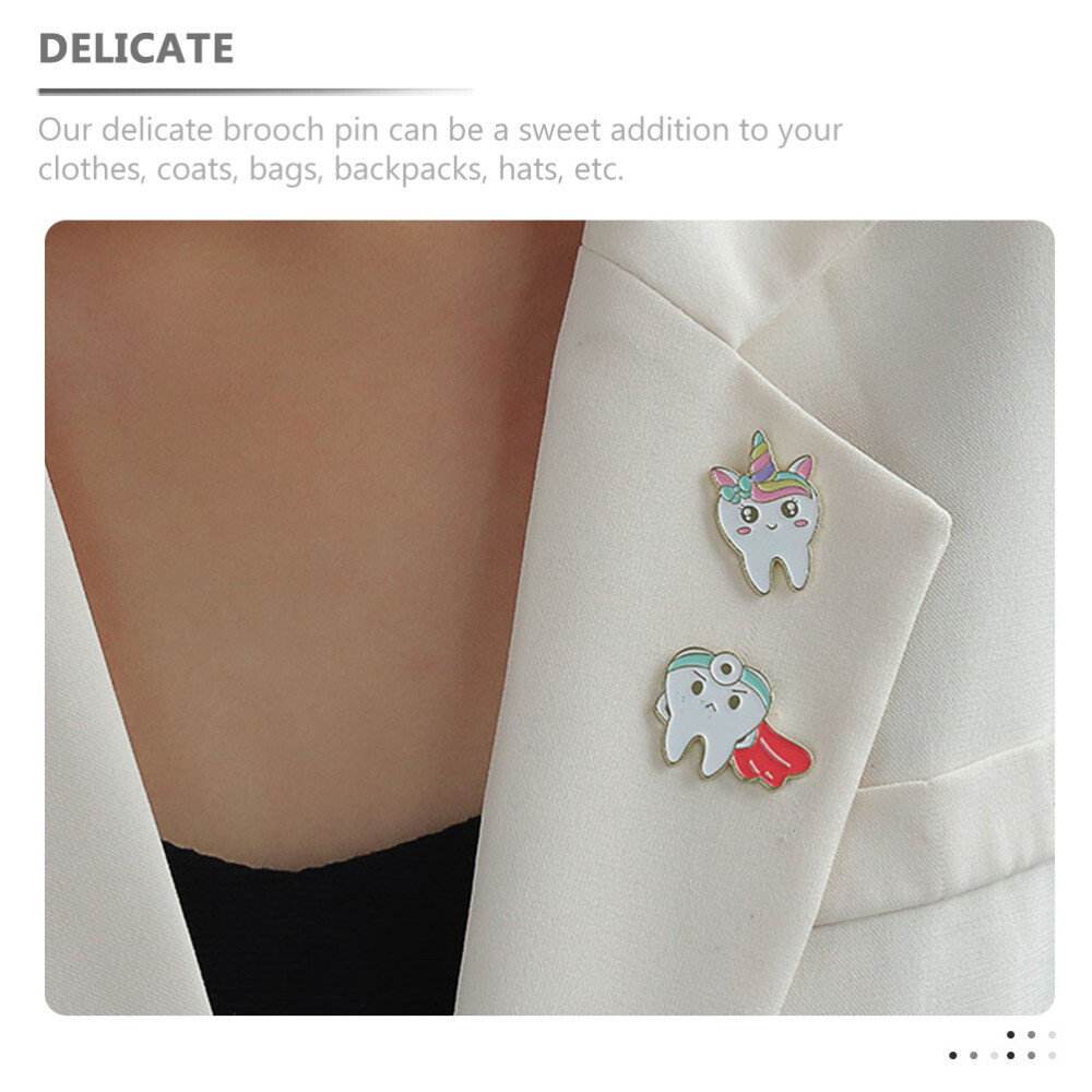 5 Pcs Enamel Pin Teeth Tooth Brooch Rucksack Outfit Suit Miss | eBay