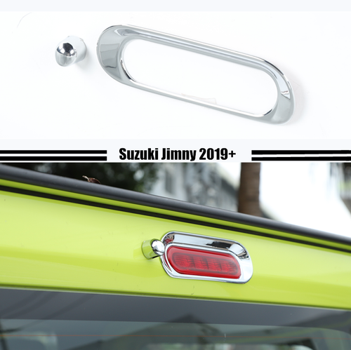 For 19-22 Suzuki Jimny chrome ABS Third brake light frame plate cover ...