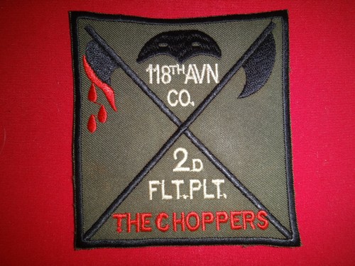 US 2nd FLIGHT Platoon 118th AVIATION Company "THE CHOPPERS" Vietnam War ...