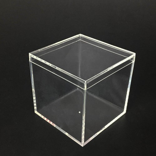 10 x Clear Acrylic Display Box - Perspex Case with Clear Lid - 10cm x ...