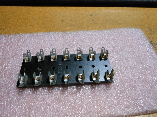 BUSSMANN FUSE BLOCK HOLDER 7 POLE # 3823-7 NSN: 5920-00-296-5094 3AG ...