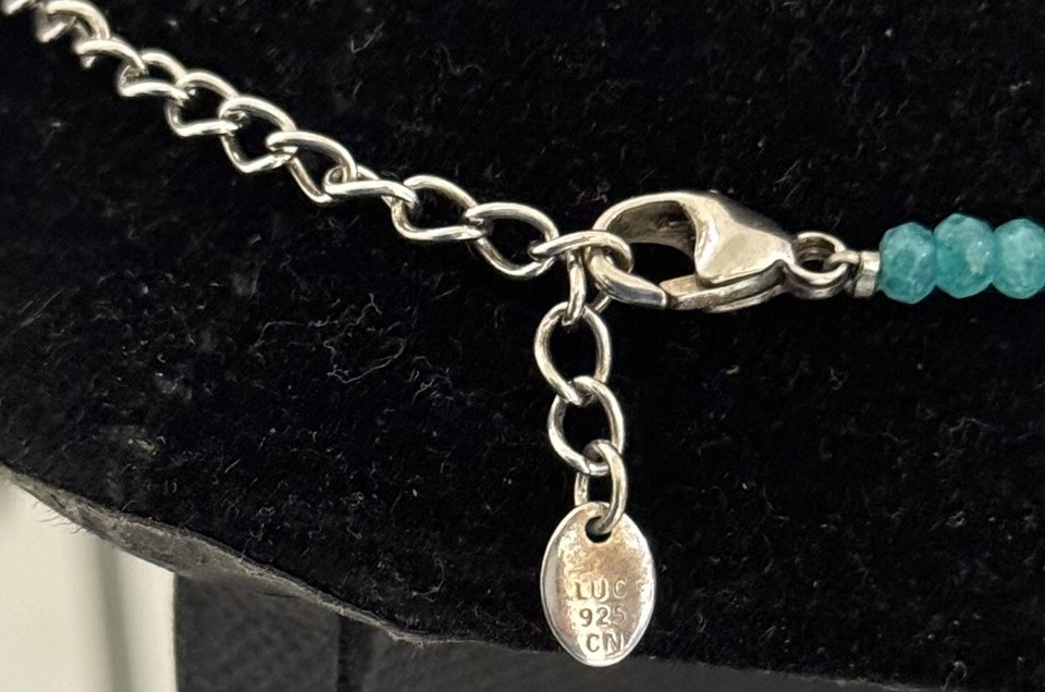 Lucas Lameth LUC CN 925 Pale Green Glass Beads Single Large Pearl ...