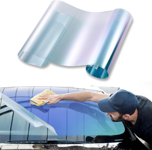 Chameleon Deep Blue Car Front Window Tint Solar Film Protection Scratch ...