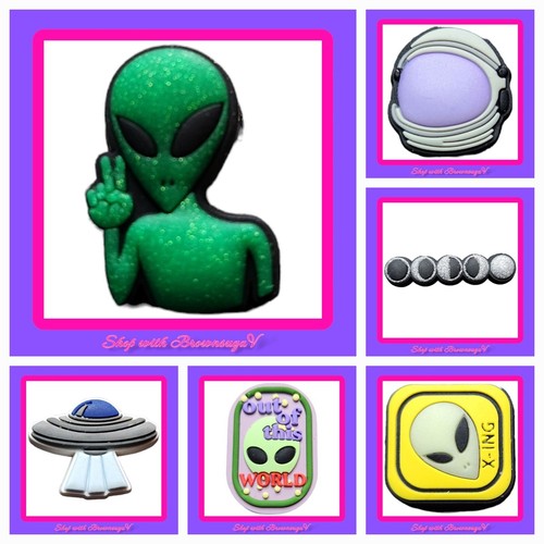 out of this world alien space crocs jibbitz shoe charms | eBay