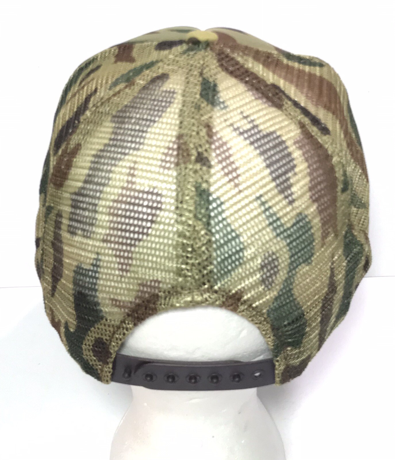 Vintage Camo Strike Commander Snapback hat adjustable - Gem
