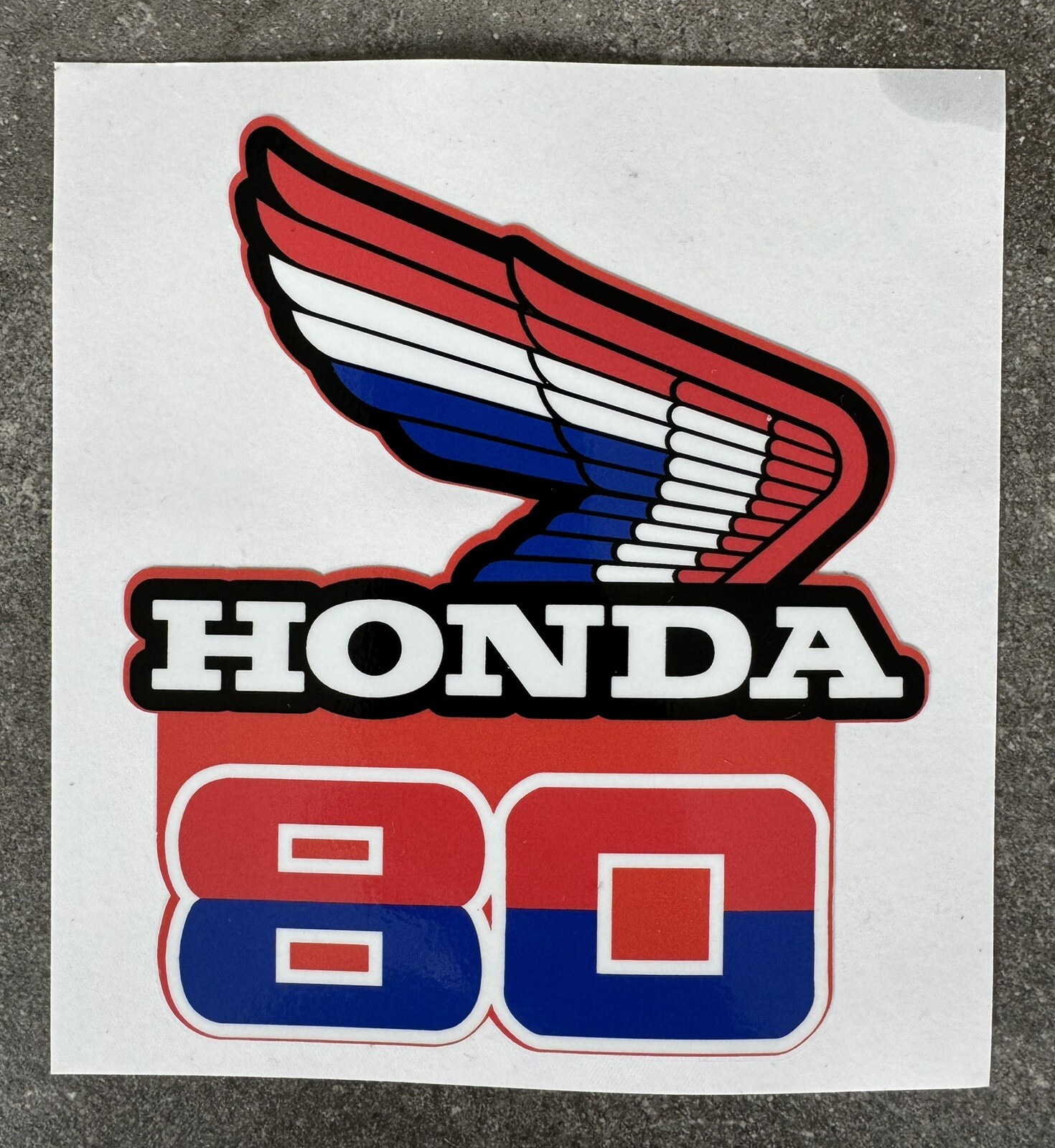 Honda 1985 CR80 Reproduction Tank & Radiator Shroud Decal Set / Sticker ...