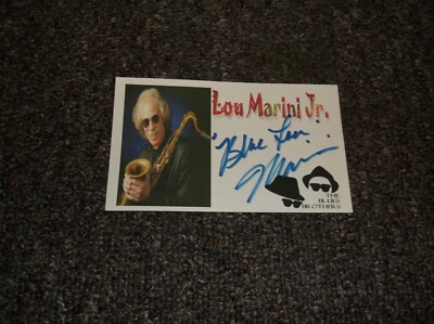 Blue Lou Marini signed 3x5 card The Blues Brothers James Taylor | eBay