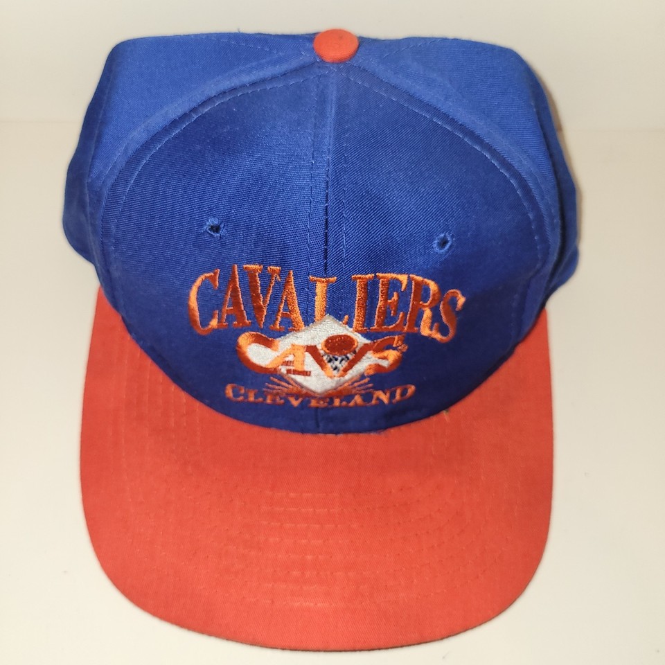 Vintage Cleveland Cavaliers Snapback Hat Cap Blue Orange AJD Signature ...