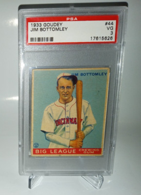 1933 Big League Chewing Gum Jim Bottomley #44 PSA 3 Grade | eBay