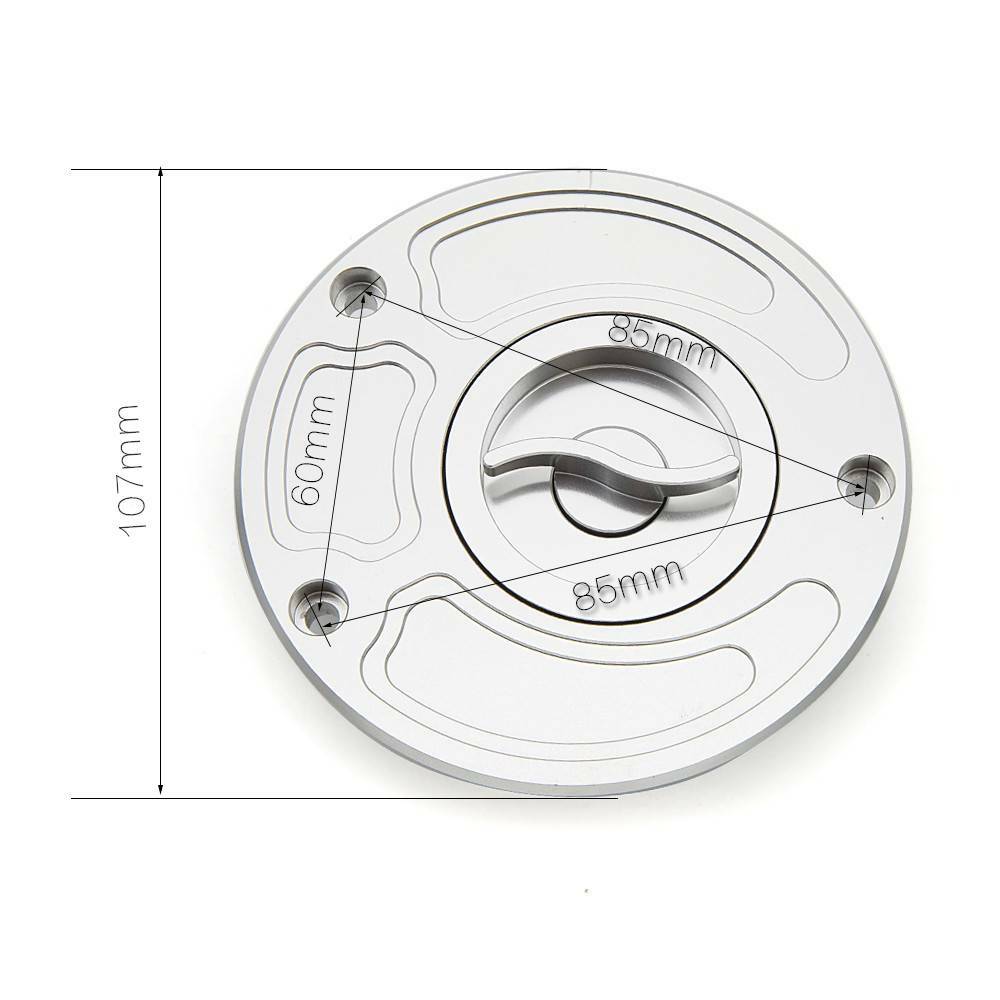 For SV650 SV650S 2003-2020 CNC Gas Cap Tank Fuel Filler Cover Oil ...