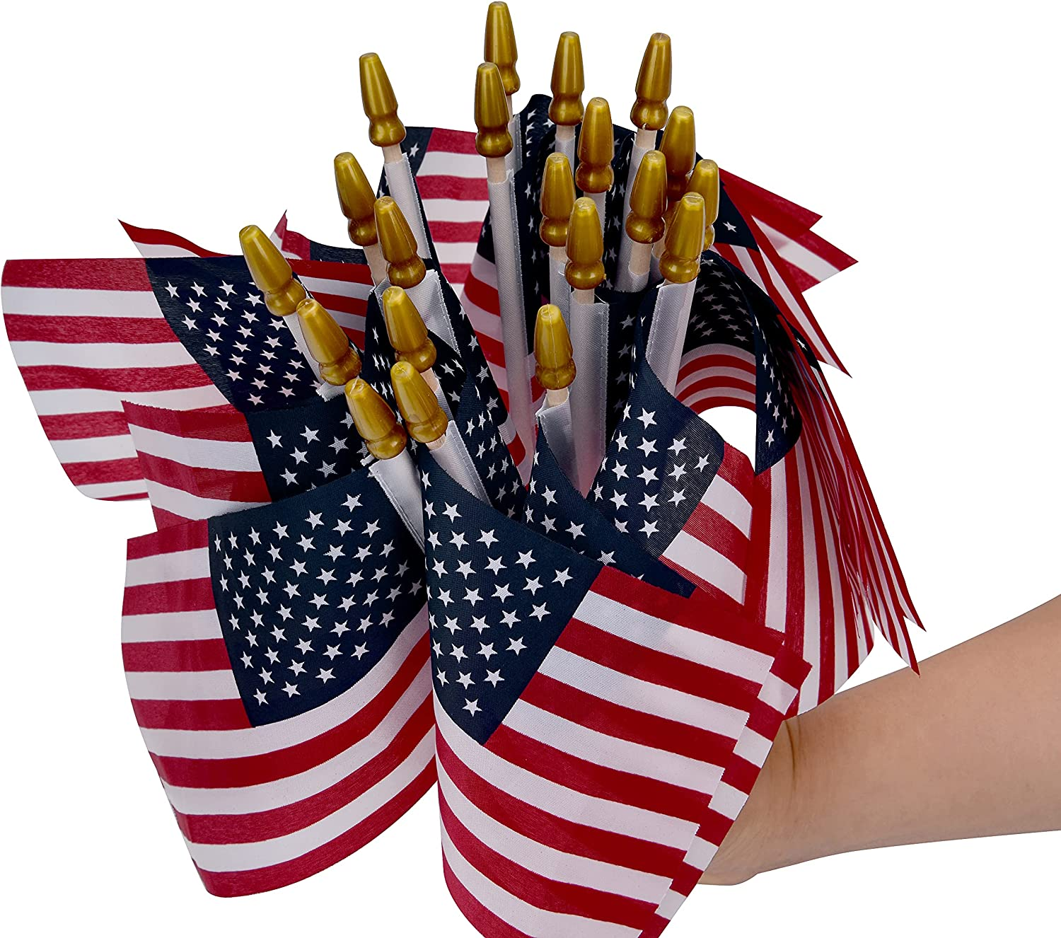 12 Pack US American Flag Small American Flags Small US Flag USA /Mini ...