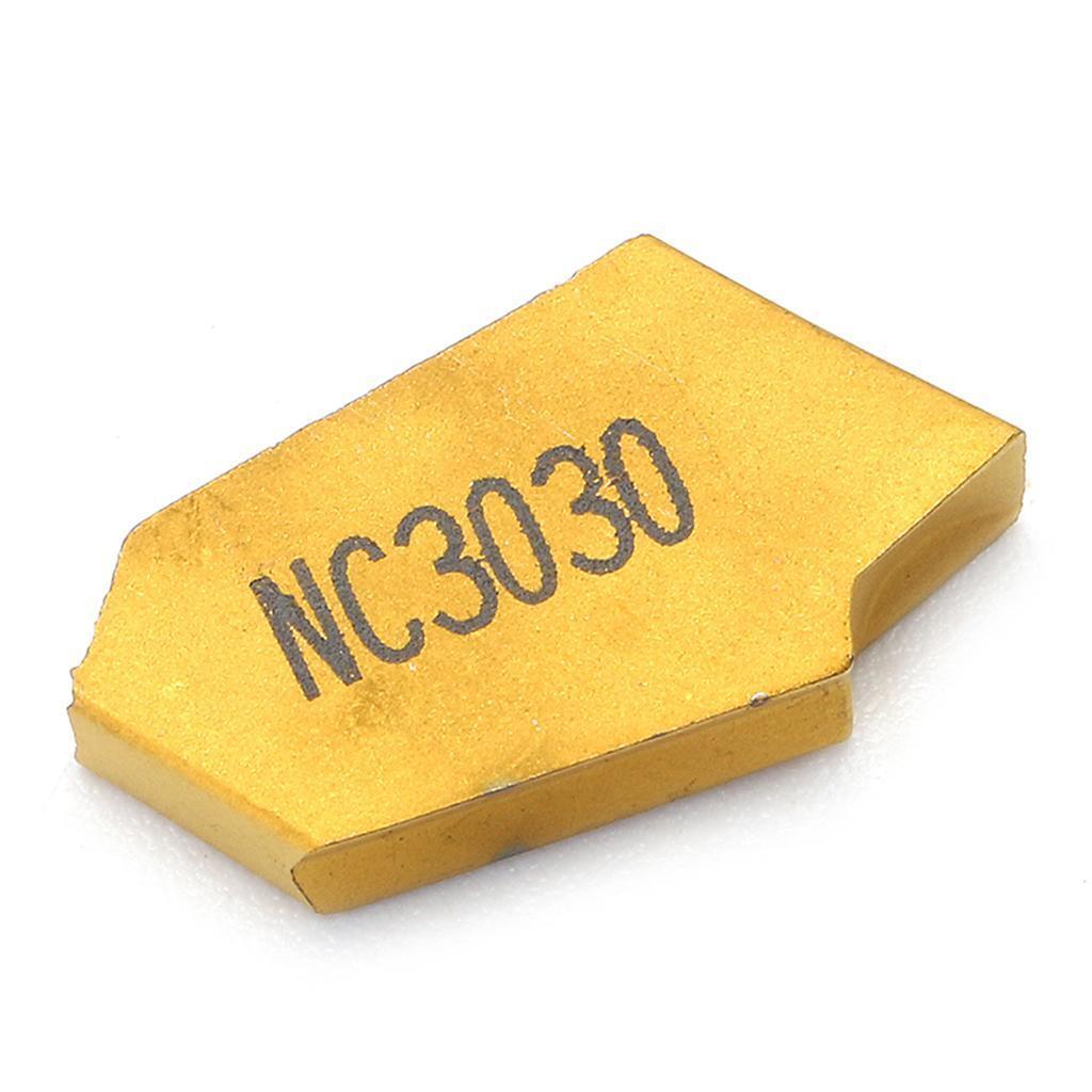 10 Pack 3mm GTN3 Metal Carbide Parting Off Tips Inserts CNC Lathe ...